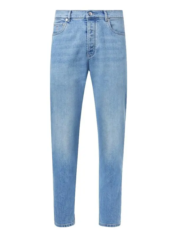 Brunello Cucinelli Mid-rise Straight Jeans - Blue
