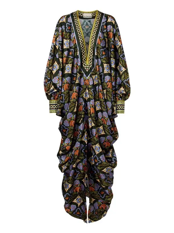 ALEMAIS Alémais Cece Floral Silk Kaftan - Multicoloured