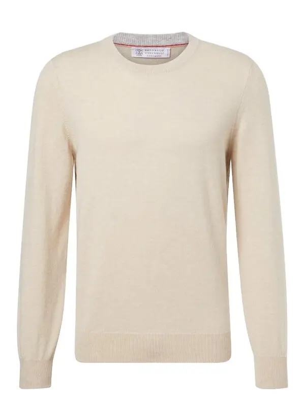 Brunello Cucinelli Cashmere Crewneck Sweater - Beige