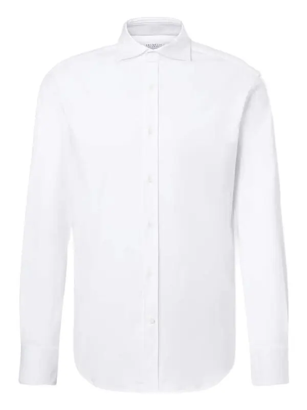 Brunello Cucinelli Cotton Poplin Shirt - White