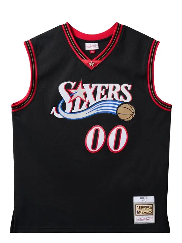 Mitchell & Ness X Playboi Carti X Nba Philadelphia 76ers 2000 Jersey - Black