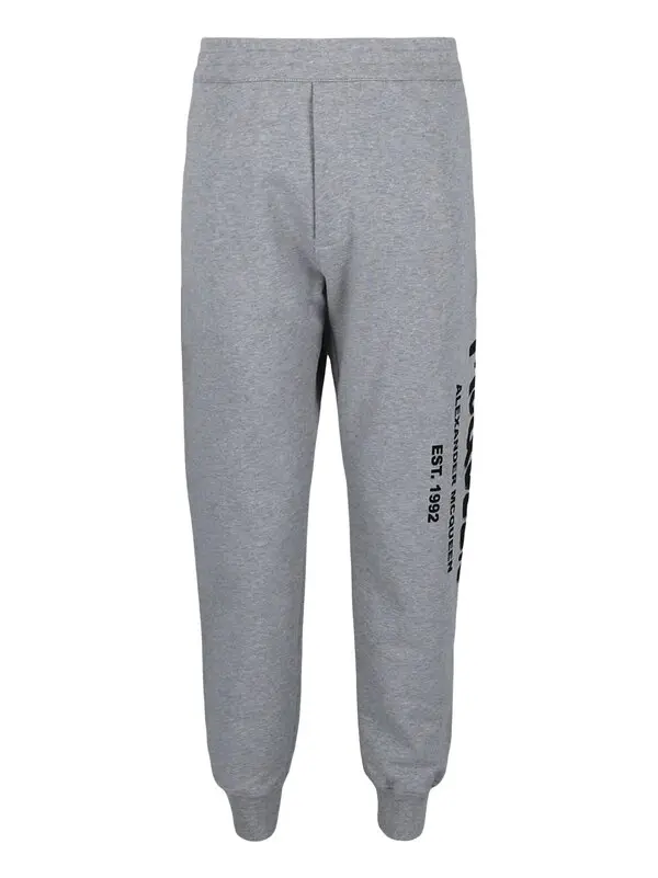 Alexander McQueen Graffiti Logo Sweatpants - Grey