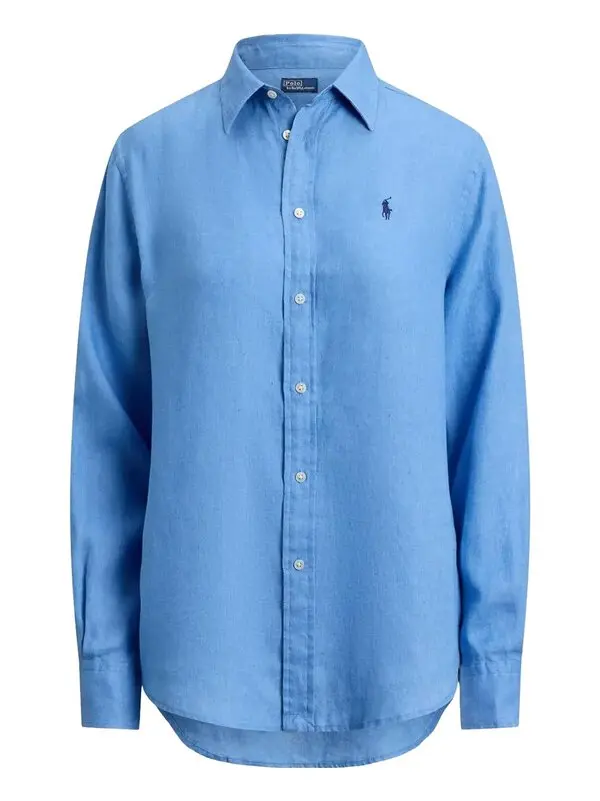 Polo Ralph Lauren Classic Long-sleeve Button-front Shirt - Blue