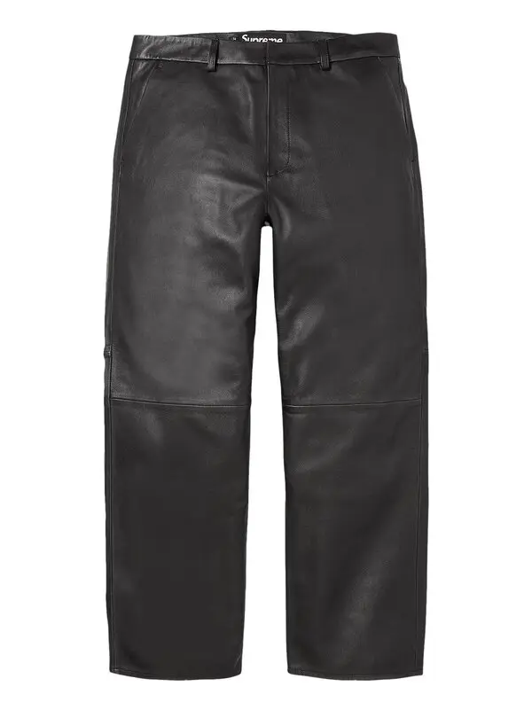 Supreme Leather Trouser - Black