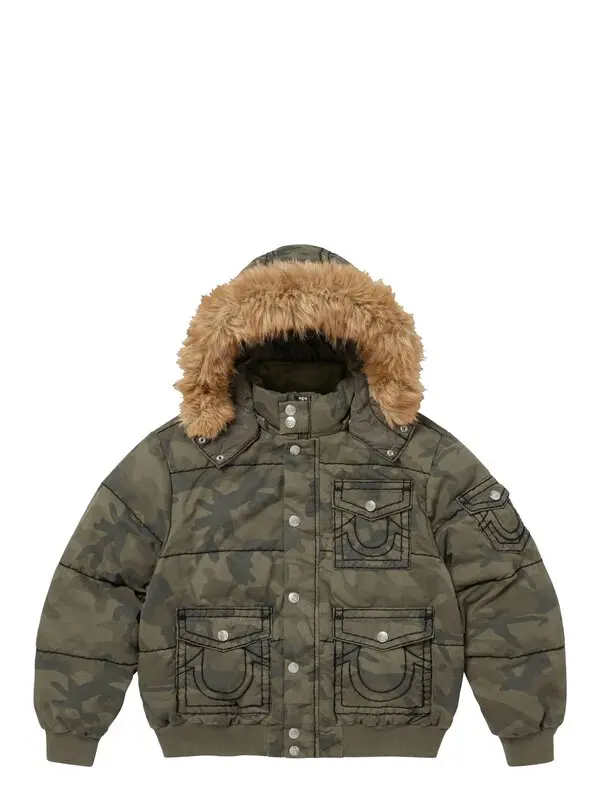 Supreme X True Religion Puffer Jacket - Green