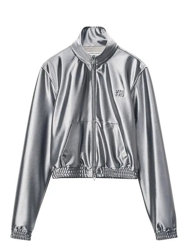 Alexander Wang Shrunken Zip-up Jacket - Grey