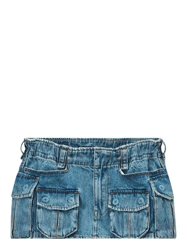 Alexander Wang Cargo Pocket Skirt - Blue