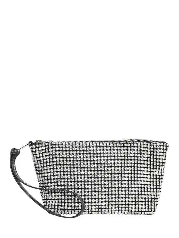 Alexander Wang Heiress Wristlet Zip Pouch - White