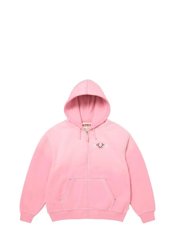 Supreme X True Religion Zip Up Hooded Sweatshirt - Pink