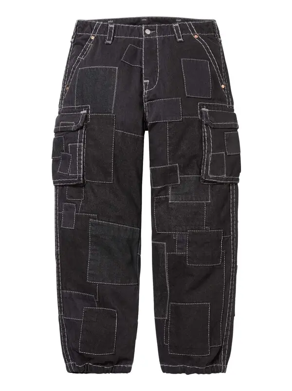 Supreme X True Religion Patchwork Cargo Pant - Black