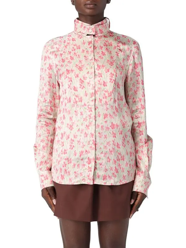 Loewe Floral Print Buttoned Shirt - Pink