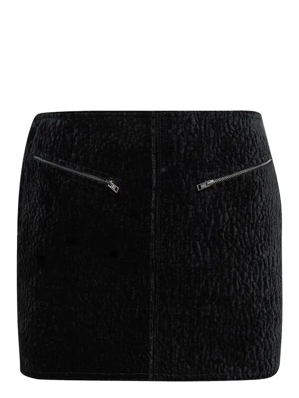 Alexander Wang Low Rise Mini Skirt - Black