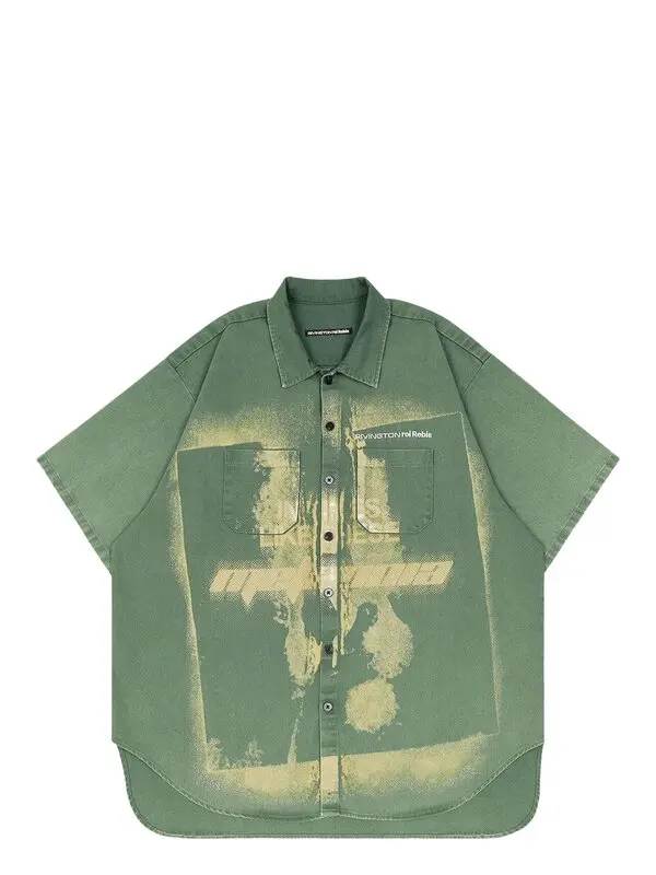 RIVINGTON ROI REBIS In Times Like These Working Shirt - Green