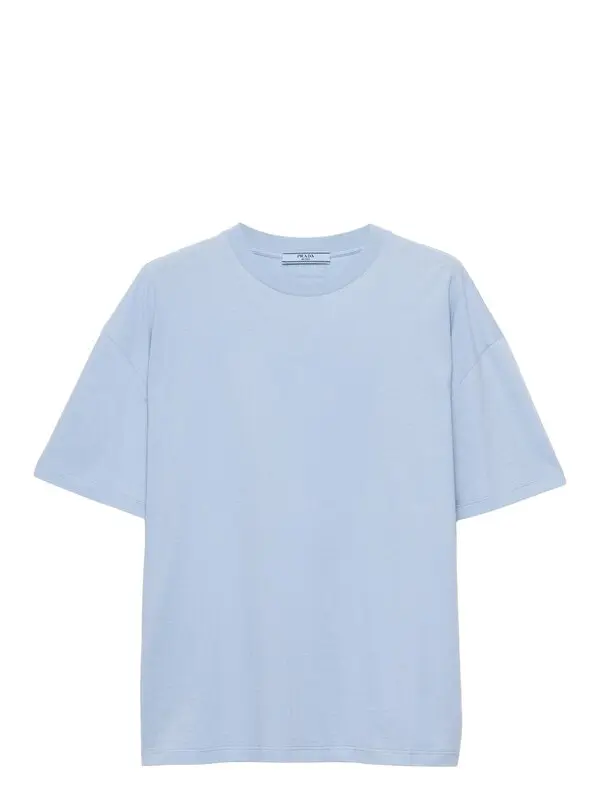 Prada Oversized Jersey T-shirt - Light Blue