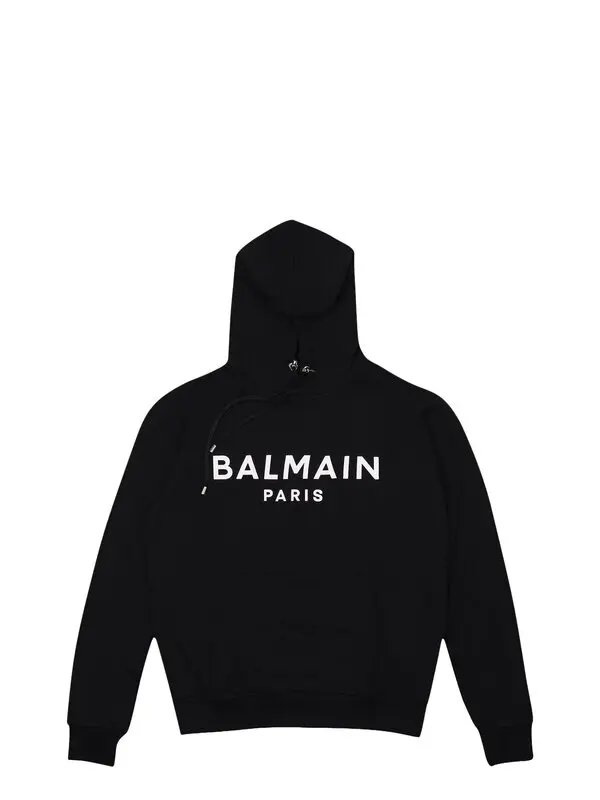 Balmain Logo Hoodie - Black