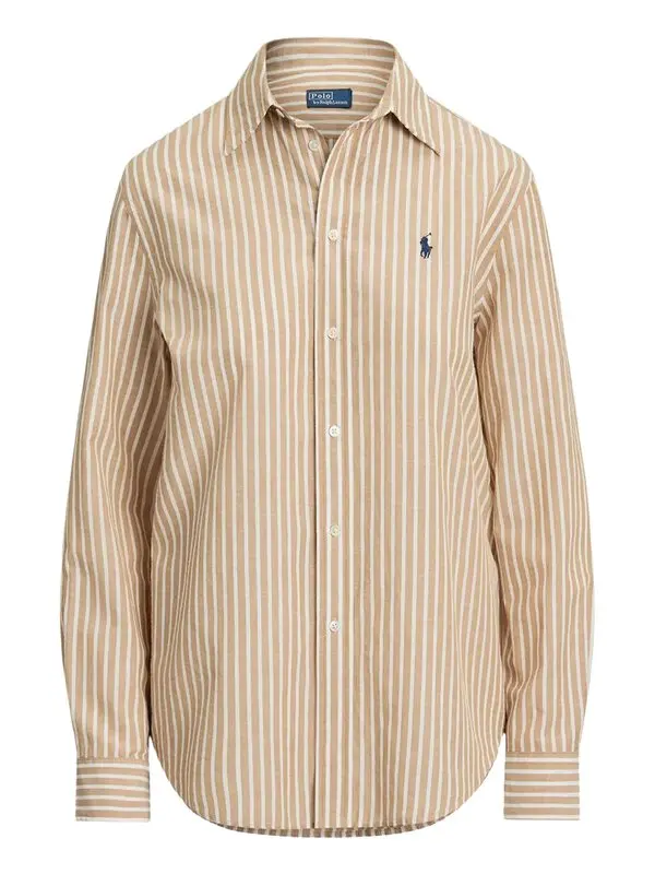Polo Ralph Lauren Cotton And Linen Shirt - Tan