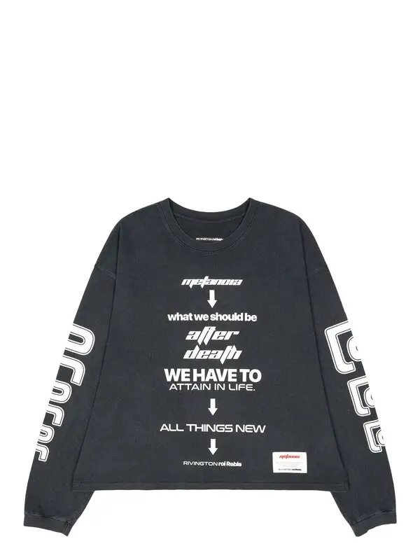RIVINGTON ROI REBIS After Death Cva Long-sleeve Tee - Black