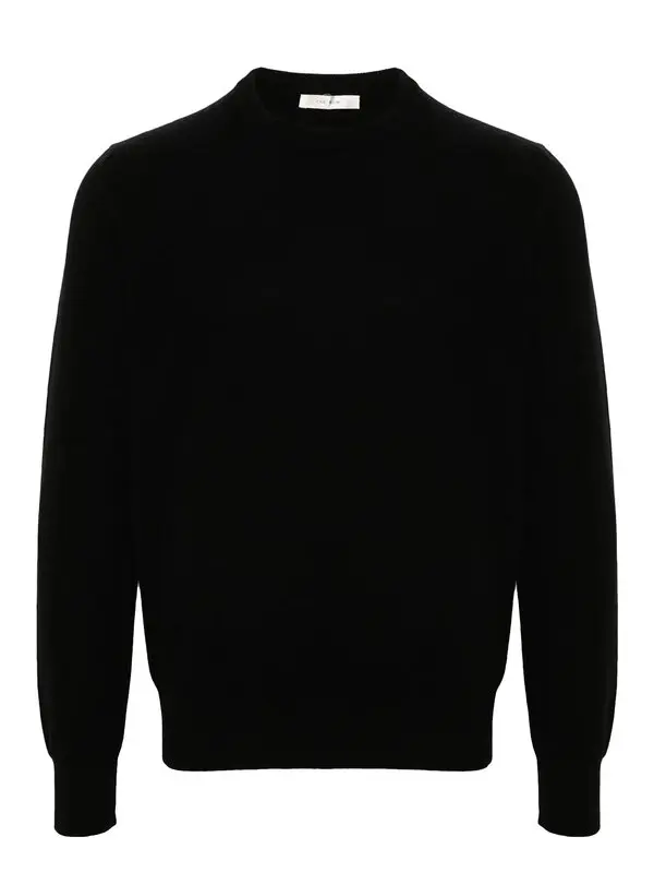 THE ROW Benji Crew Neck Sweater - Black