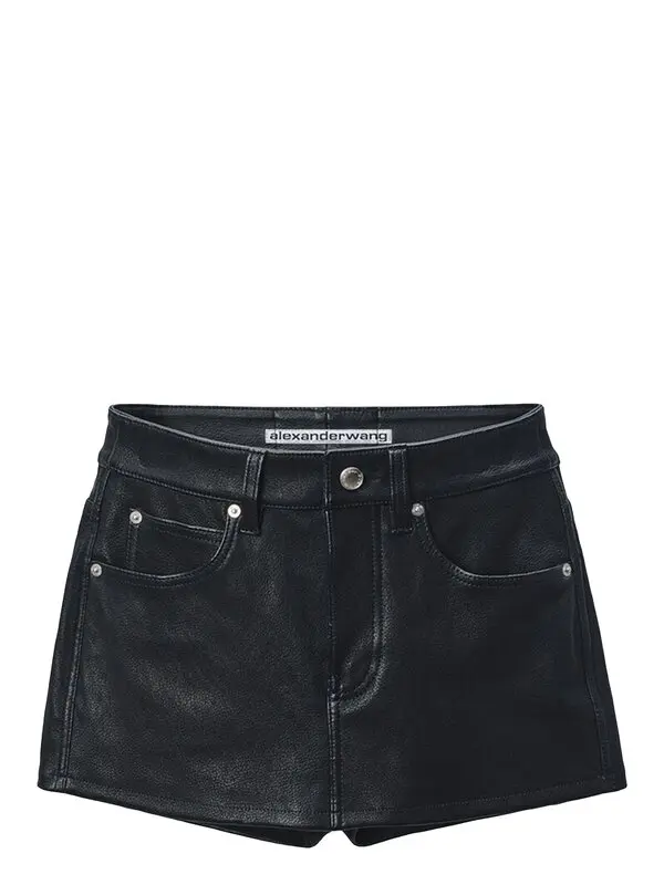 Alexander Wang Mid-rise Mini Skort - Black