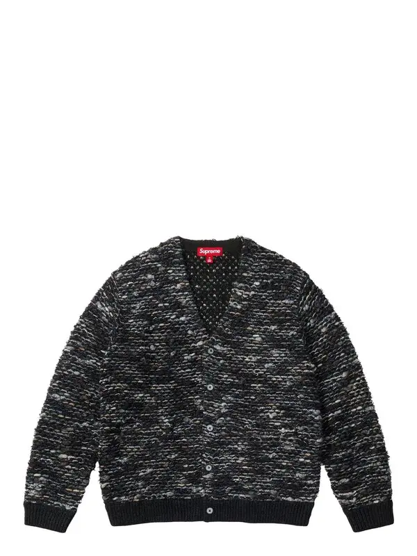 Supreme Textured Cardigan - Black