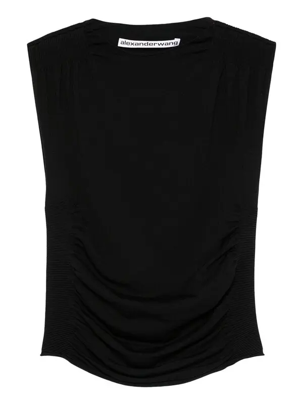 Alexander Wang Ruched Tank - Black