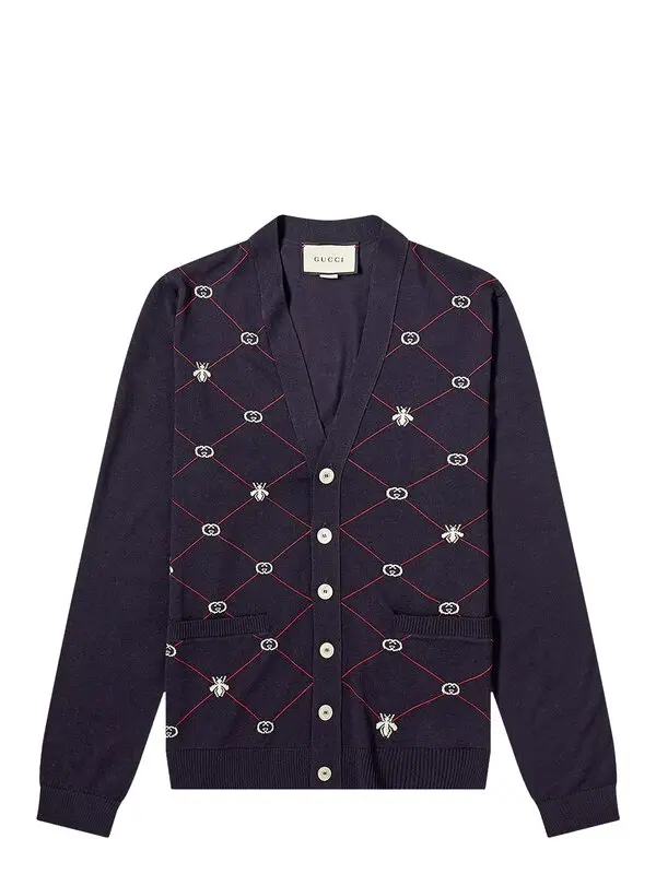 Gucci Wool Cardigan - Blue