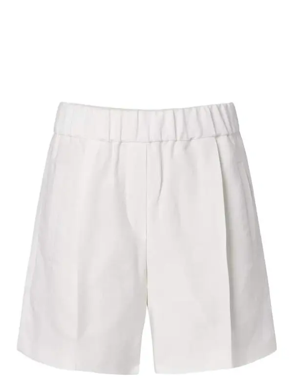 Brunello Cucinelli High-rise Bermuda Shorts - White