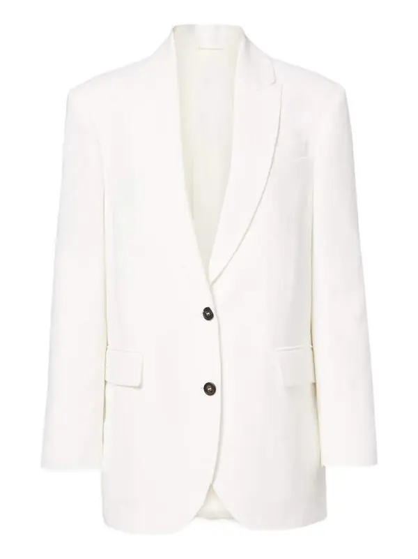 Brunello Cucinelli Monili Blazer - White