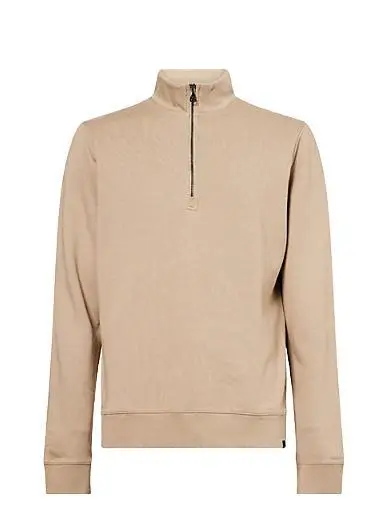 Derek Rose Quinn Half-zip Cotton-modal Jersey Sweatshirt - Neutral