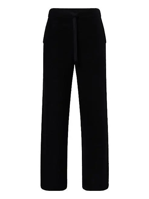 Paige Relaxed-fit Wool Blend Trousers - Black
