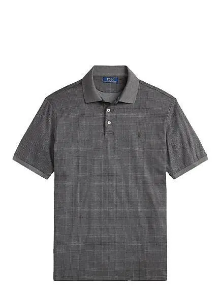Polo Ralph Lauren Checked Custom Slim-fit Cotton Polo Shirt Xxl - Grey