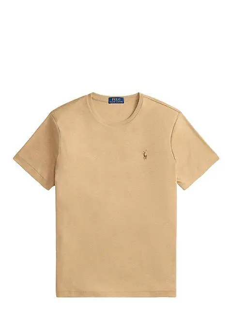 Polo Ralph Lauren Logo-embroidered Custom Slim-fit Cotton-jersey T-shirt - Camel