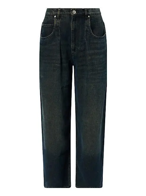 Isabel Marant Rodayna Wide-leg Denim Jeans - Dirty Blue