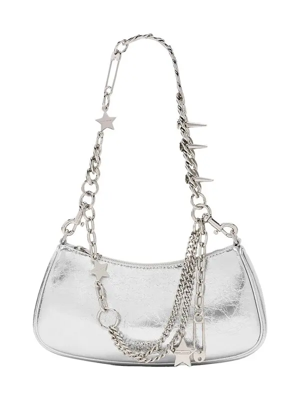 Marc Jacobs The Metallic Charm Shoulder Bag - Silver