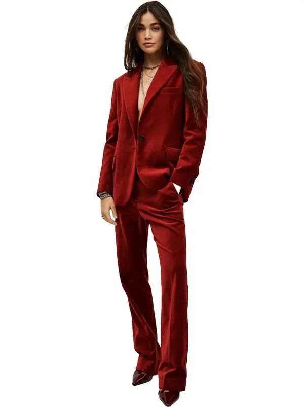 Ba&sh Boop Long-sleeve Blazer - Red