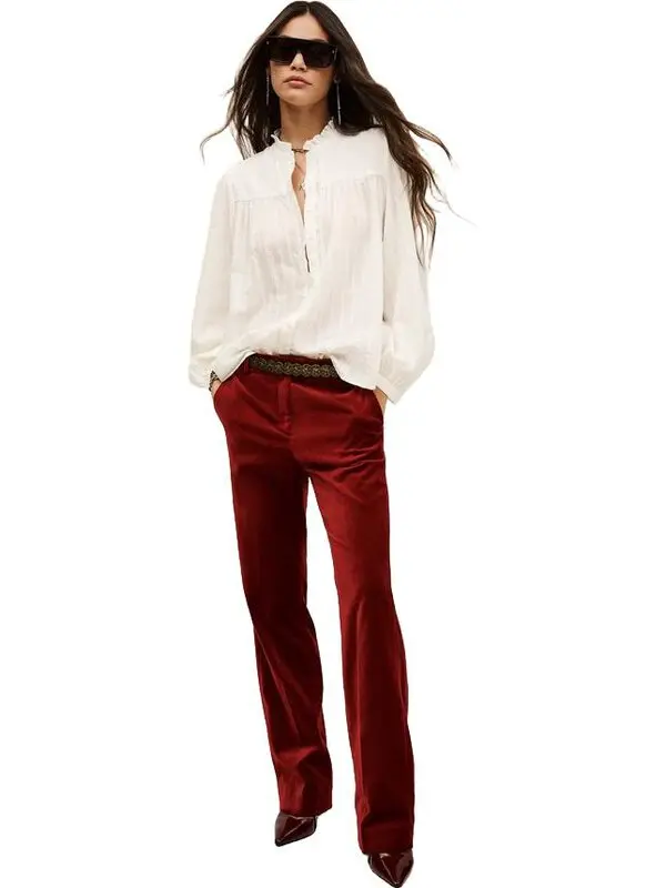 Ba&sh Babilon Bootcut Trousers - Red