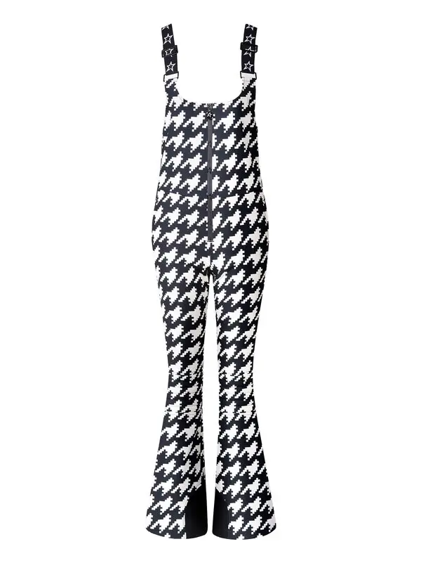 Perfect Moment Jg Bib Ski Pant - Black-white-houndstooth-print