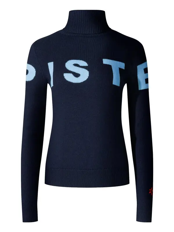 Perfect Moment Piste Merino Wool Sweater - Navy