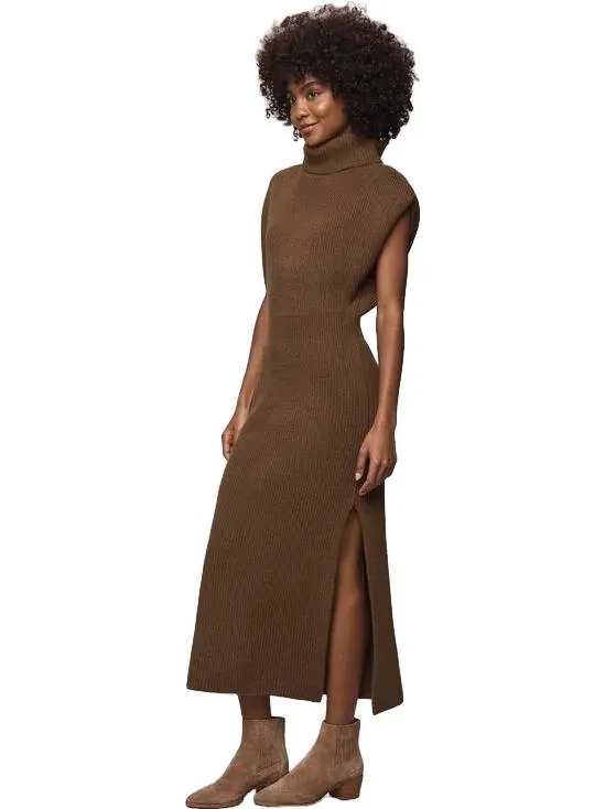 Splendid Cashblend Sweater Dress - Gold