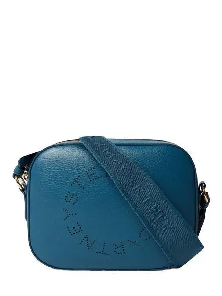 Stella McCartney Logo Camera Crossbody Bag - Teal