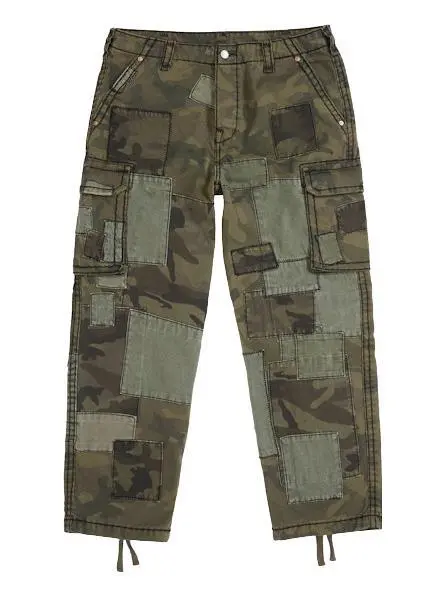 Supreme True Religion Patchwork Cargo Pant - Olive Camo
