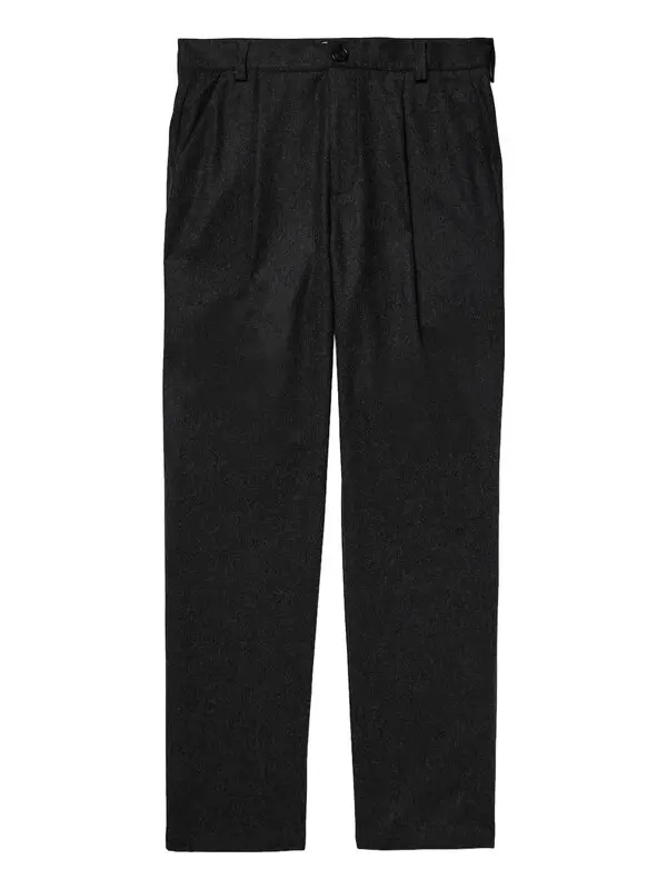 Oliver Spencer Morton Straight-leg Pleated Trousers - Gray