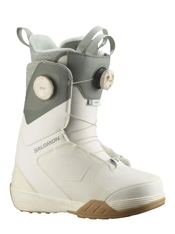 SALOMON Kiana Dual Boa Boots - Vanilla Ice/agave Green