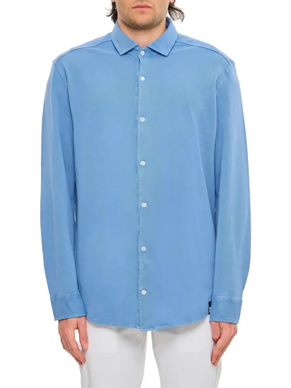 DRUMOHR Piquet Shirt - Sky Blue