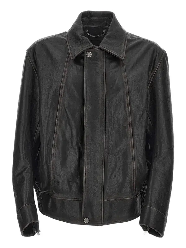 Golden Goose Nappa Bomber Jacket - Black