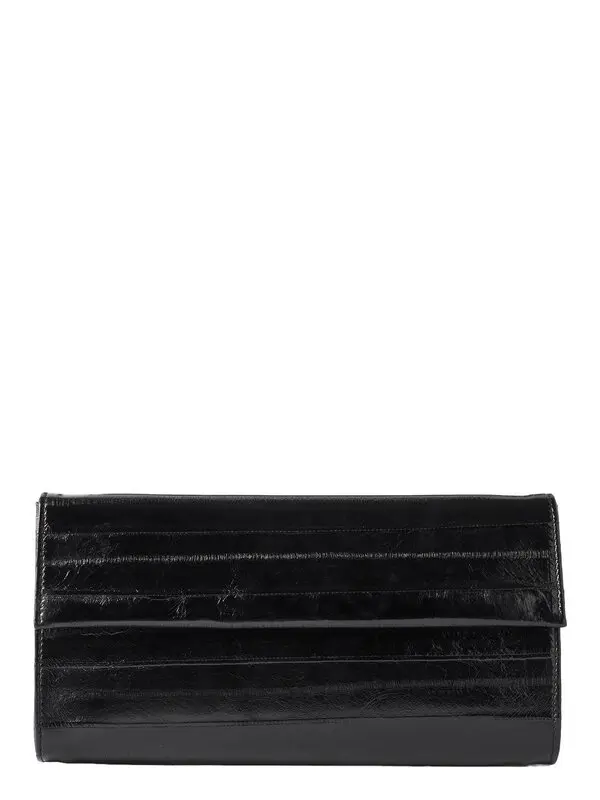 THE ROW Lydia Eel Clutch - Black