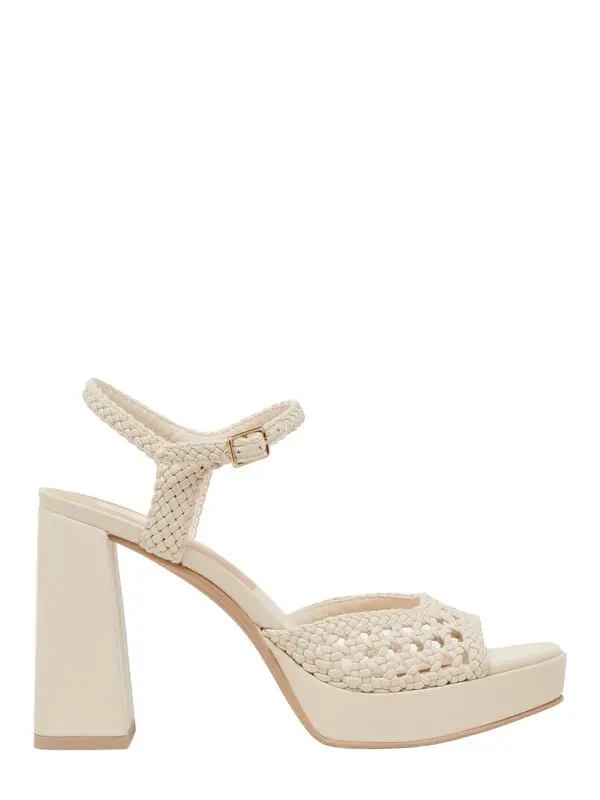 DOLCEVITA Peyten Wide Heels - Creme Woven Stella