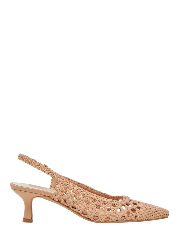DOLCEVITA Olympa Braided Kitten Heels - Cafe Woven Stella