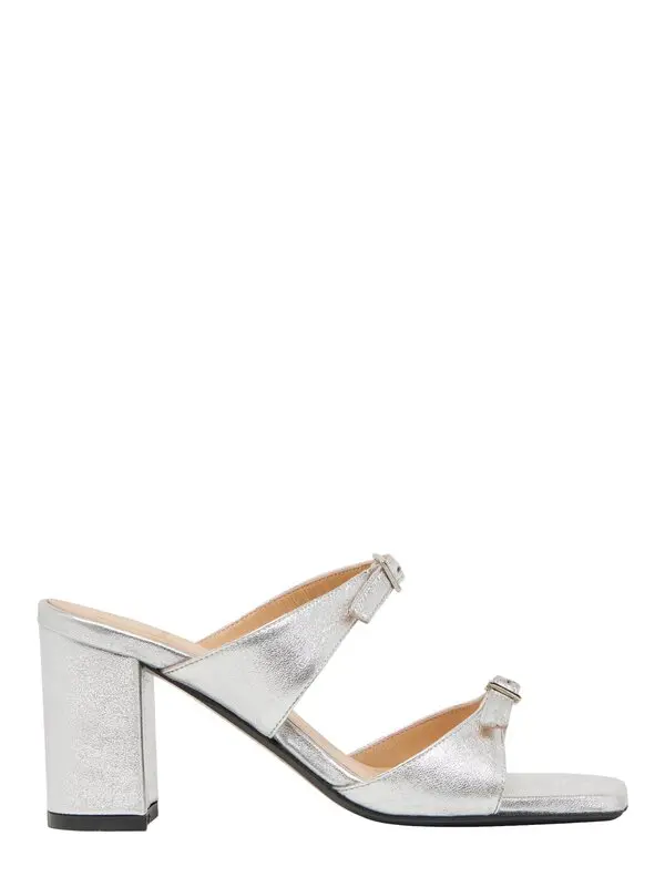 DOLCEVITA Shane Heels - Silver Metallic Leather