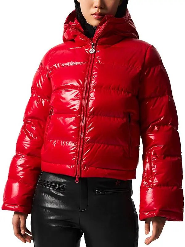 Perfect Moment Polar Flare Down Ski Jacket - Red